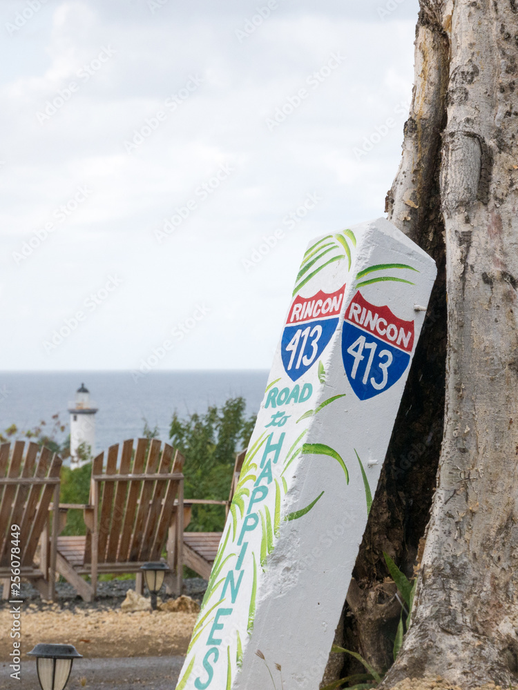 Fotka „Road number 413 in Rincon - the road of happiness according to ...