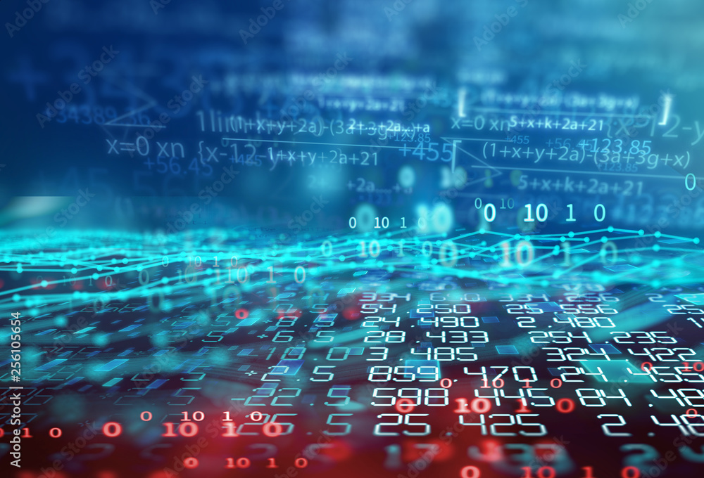 science formula and math equation abstract background Stock ...