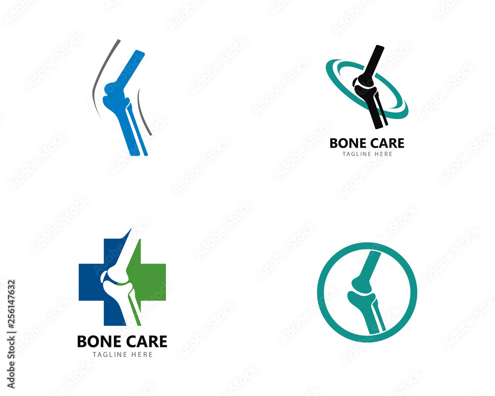Bone Health logo designs concept, Bone Treatment vector icon Stock ...
