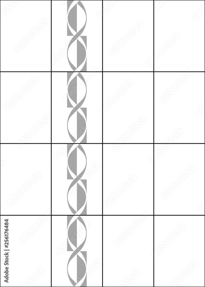 Tile with decor, seamless texture map for 3d graphics Stock ...