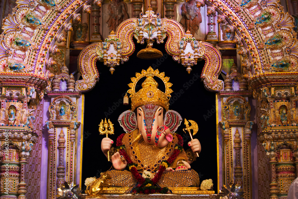 Dagdusheth Halwai Ganpati, Pune District, Maharashtra, India. Stock ...