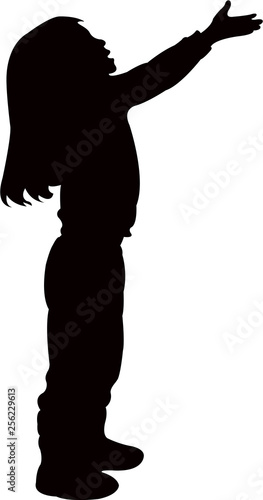 Child Silhouette Reaching