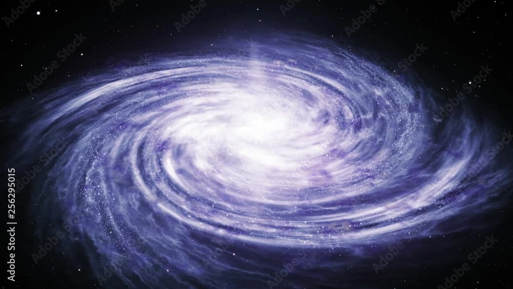 Vídeo do Stock: Seamless loop of spiral Milky Way galaxy rotation in ...