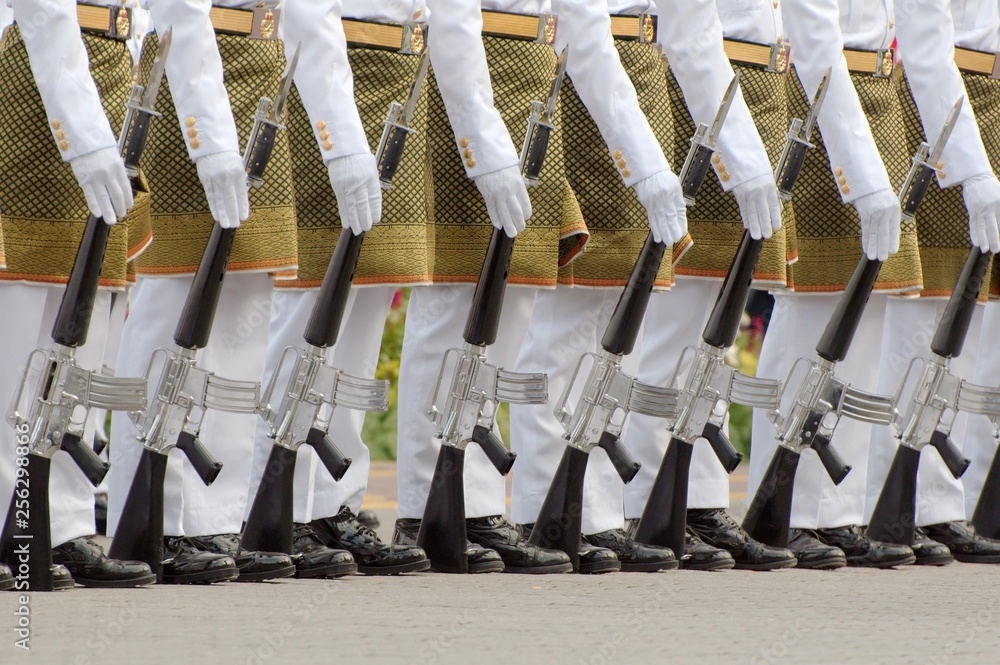 Foto de Royal guards with guns, Hari Merdeka parade, Independence Day ...
