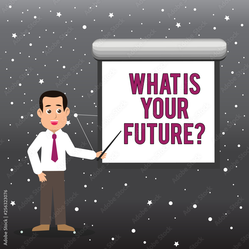 Handwriting text What Is Your Futurequestion. Conceptual photo Where do ...