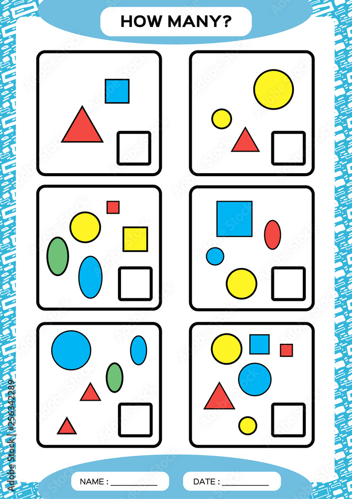 How Many. Counting Game for Preschool Children. Educational math game ...