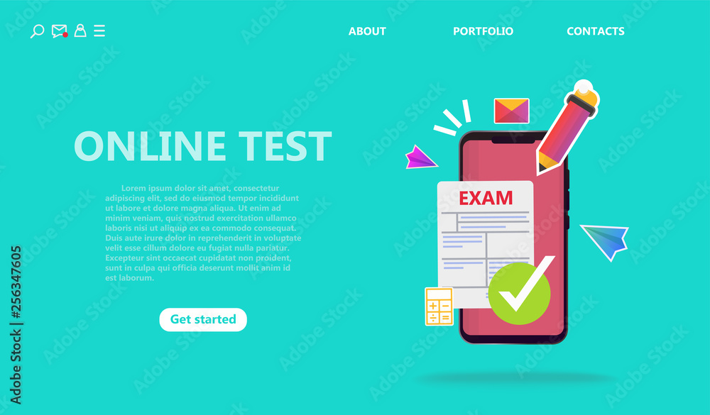 Online Exam Banner