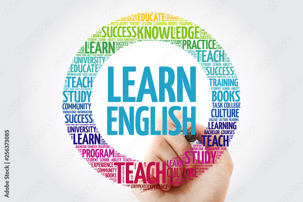 English Words Background