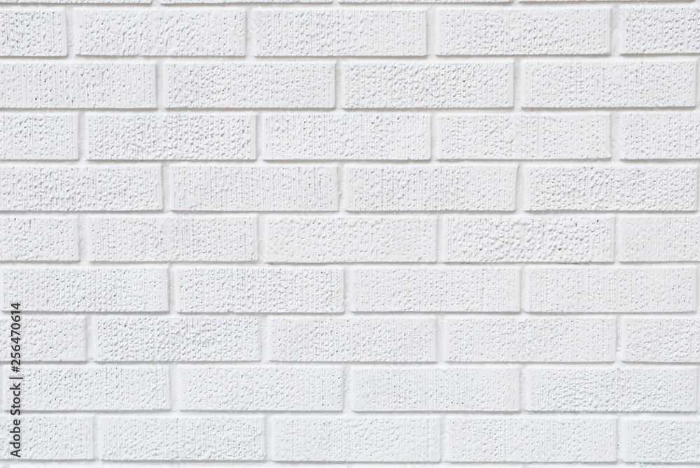 Modern white brick wall texture for background. Stock Photo | Adobe Stock