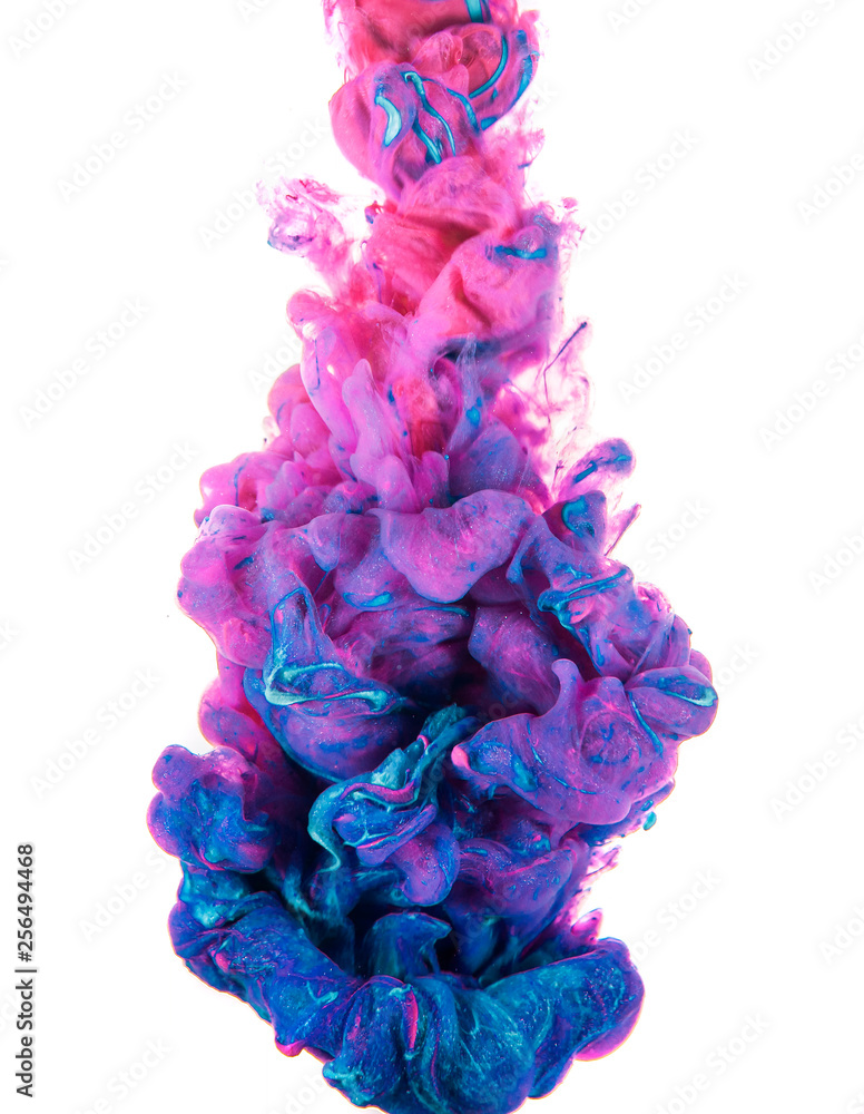 The colorful dye in the water. Abstract. background. Wallpaper. Concept ...