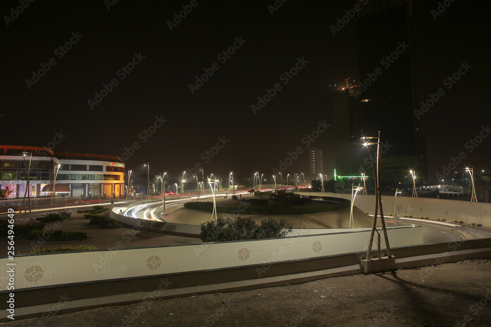Beautuful night view of bahria tower road in karachi pakistan Stock ...