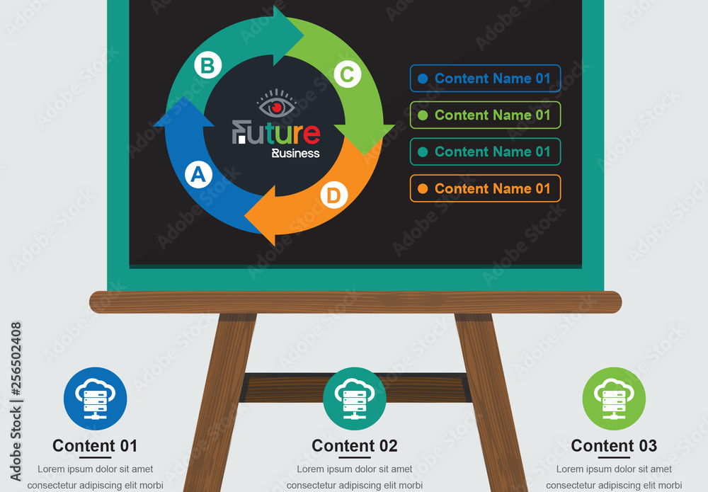 Presentation Board Infographic Stock Template | Adobe Stock