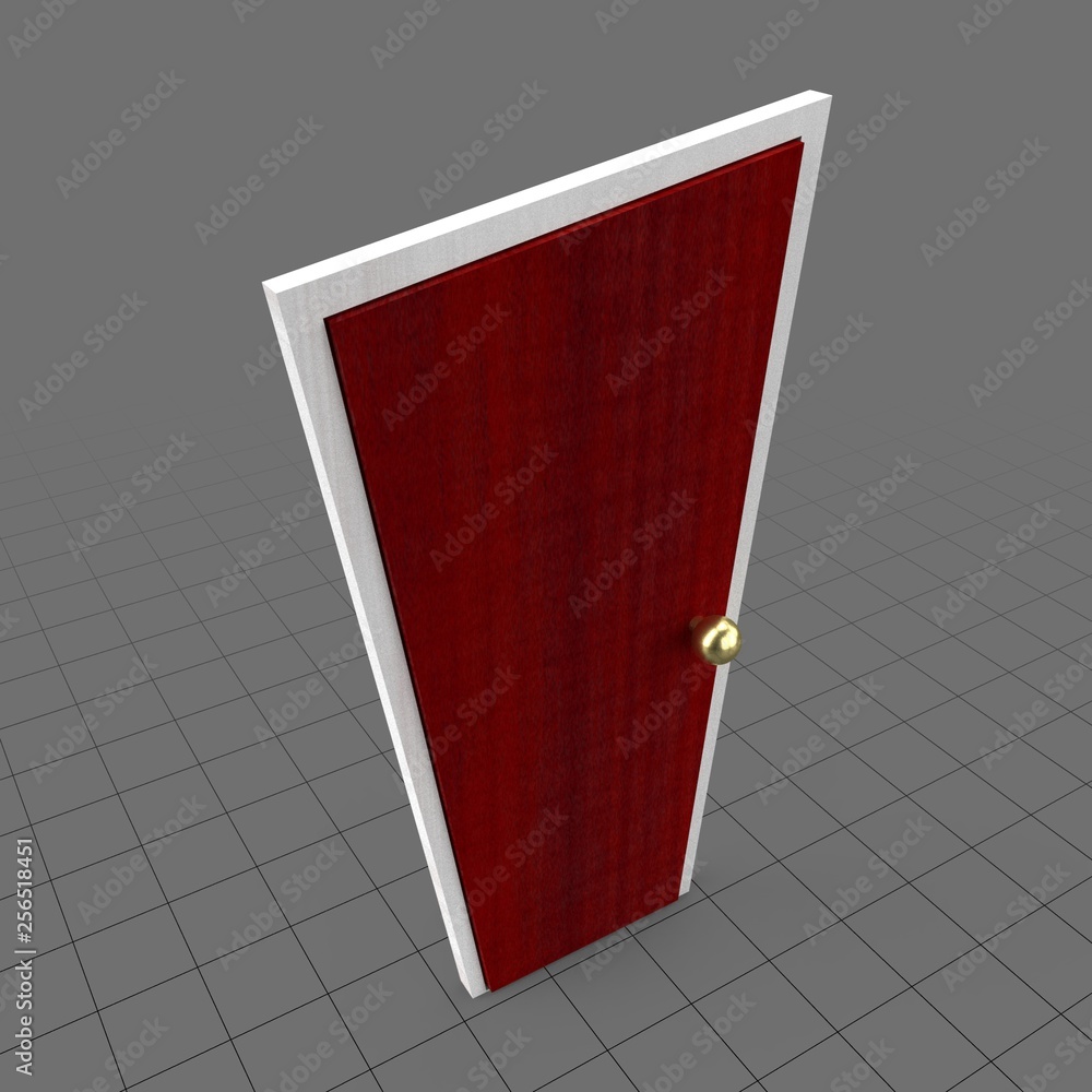Stylized door Stock 3D asset | Adobe Stock