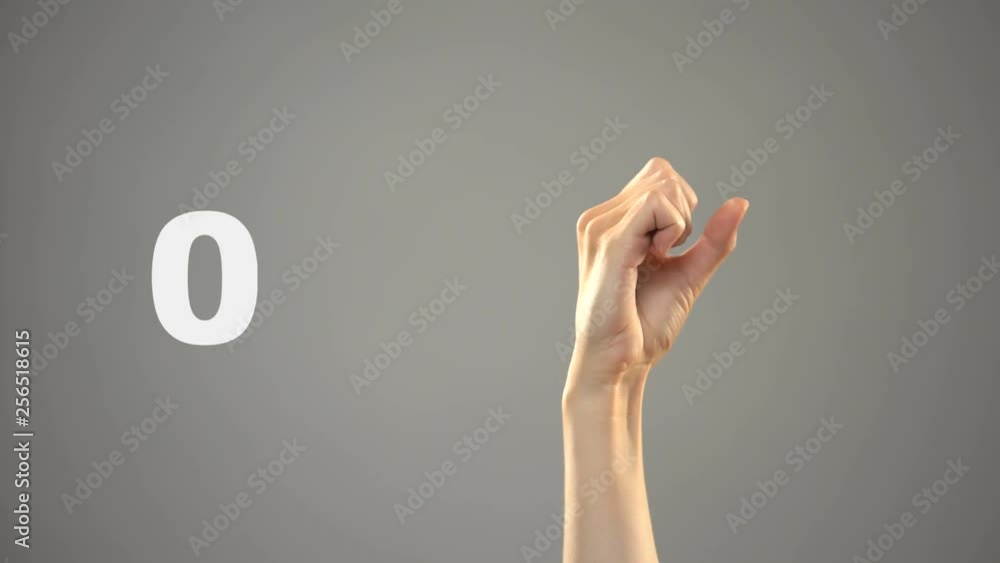 Hand signing 0 to 10 numbers in asl, sign language tutorial for deaf ...