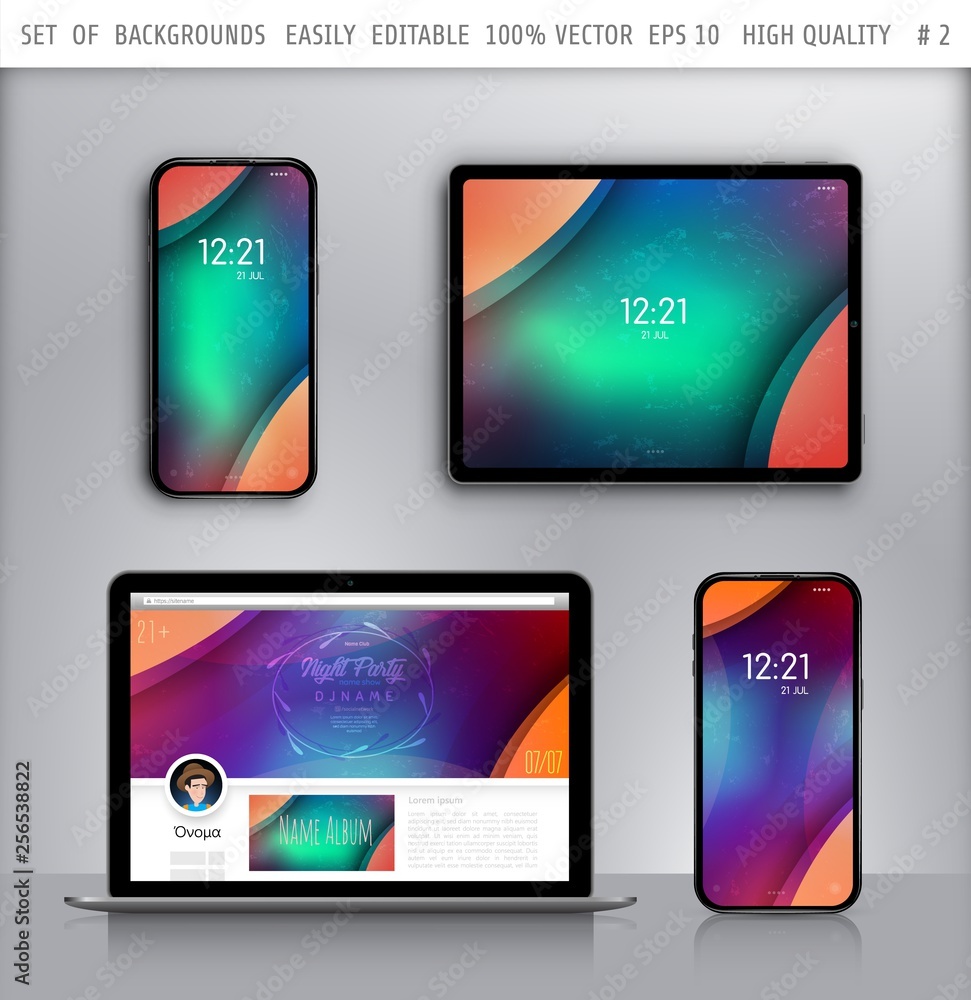 Vector wallpaper for smartphone.Abstract illustration.Background or ...