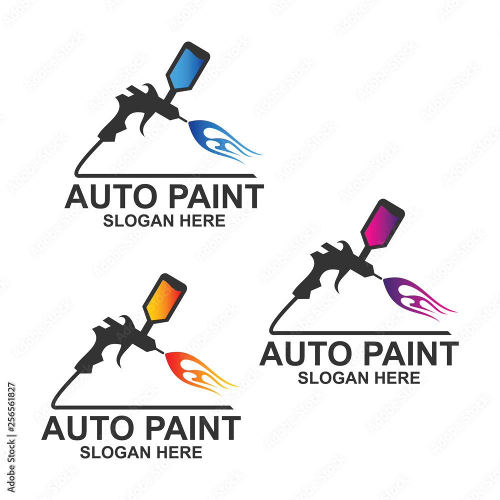 auto paint logo template Stock Vector | Adobe Stock