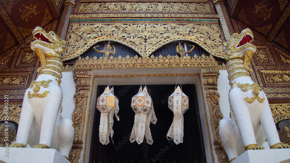 Chiang rai Wat Pra Sing is a Buddhist temple contains Budda image in ...