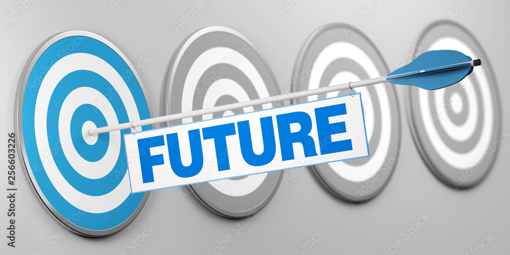 Future as goal or plan concept Stock Illustration | Adobe Stock