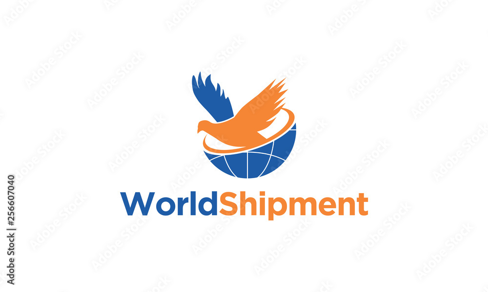 World Shipment logo Stock Vector | Adobe Stock