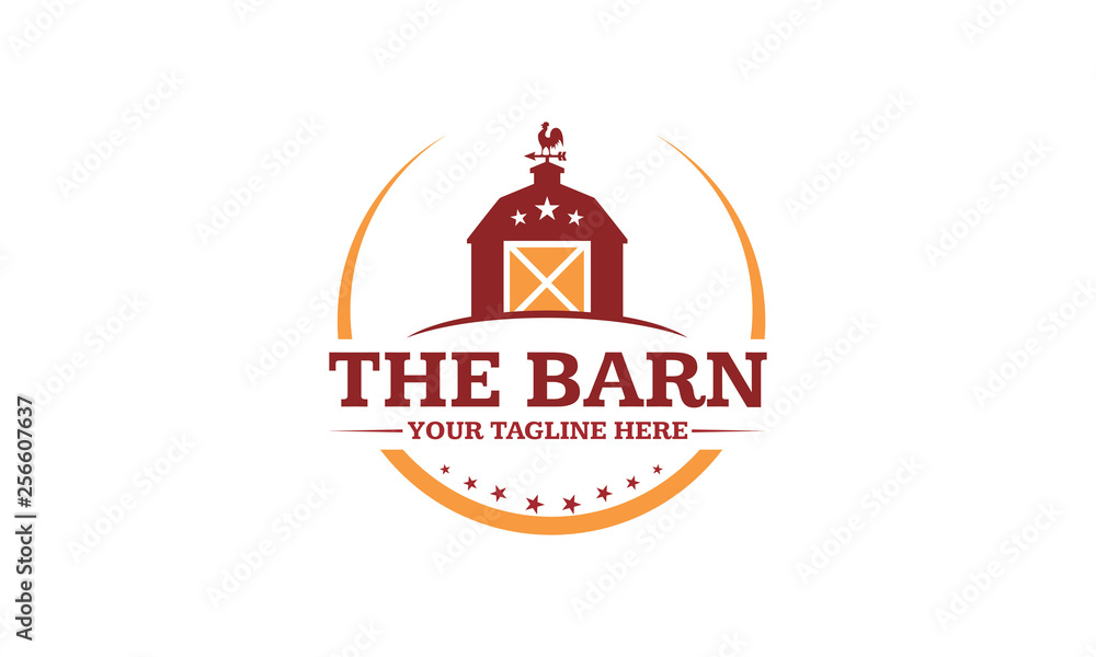 The Barn Logo Stock Vector | Adobe Stock