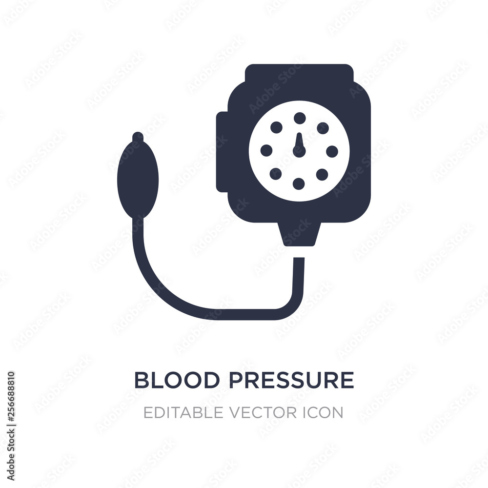 blood pressure control tool icon on white background. Simple element ...