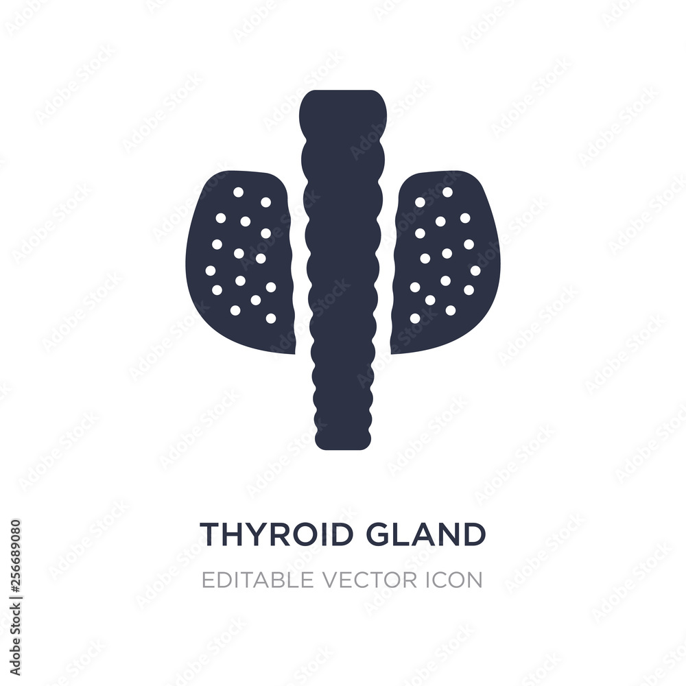 thyroid gland icon on white background. Simple element illustration ...