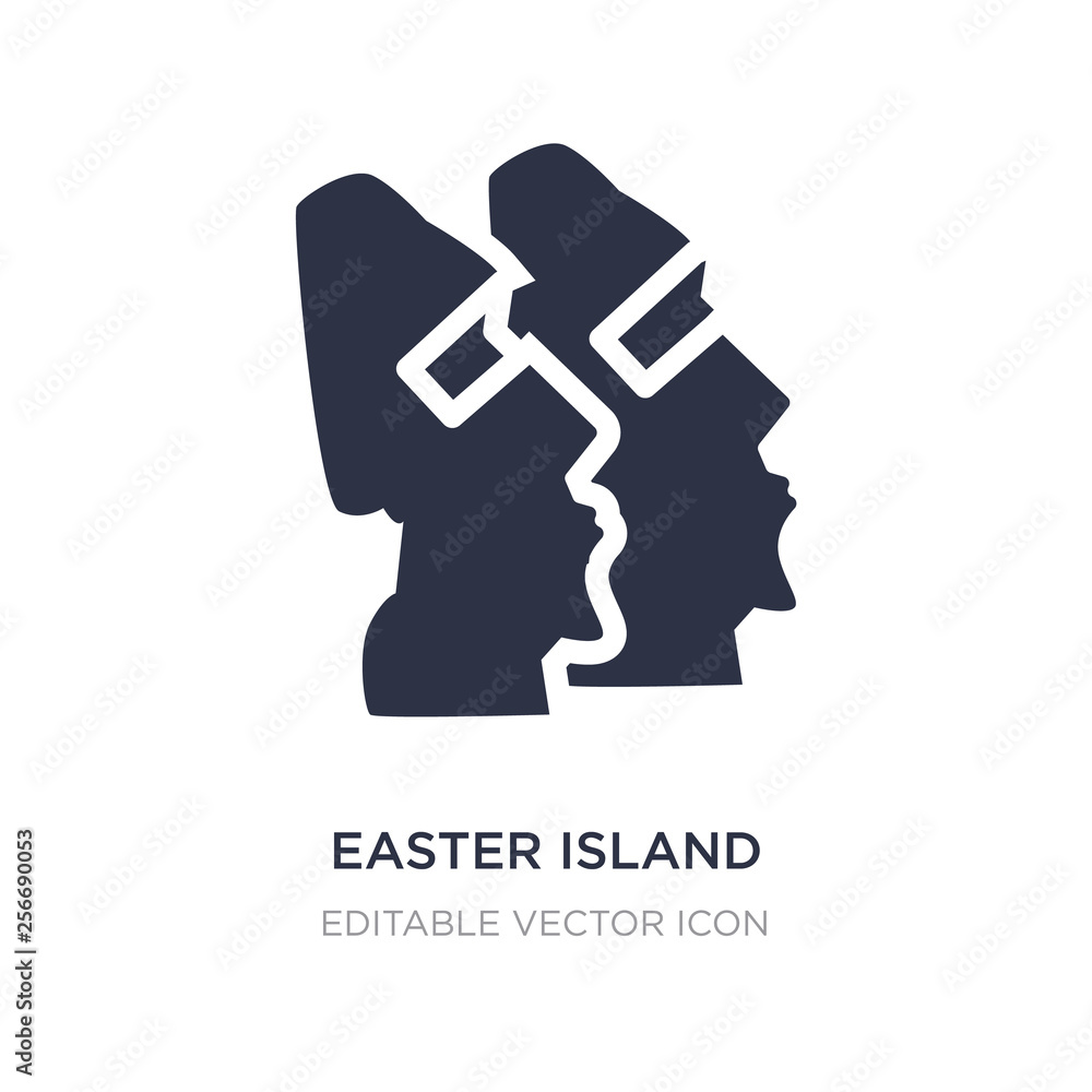 easter island icon on white background. Simple element illustration ...