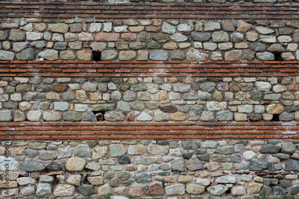 Traditional Roman empire brick and stone wall texture Stock Photo ...