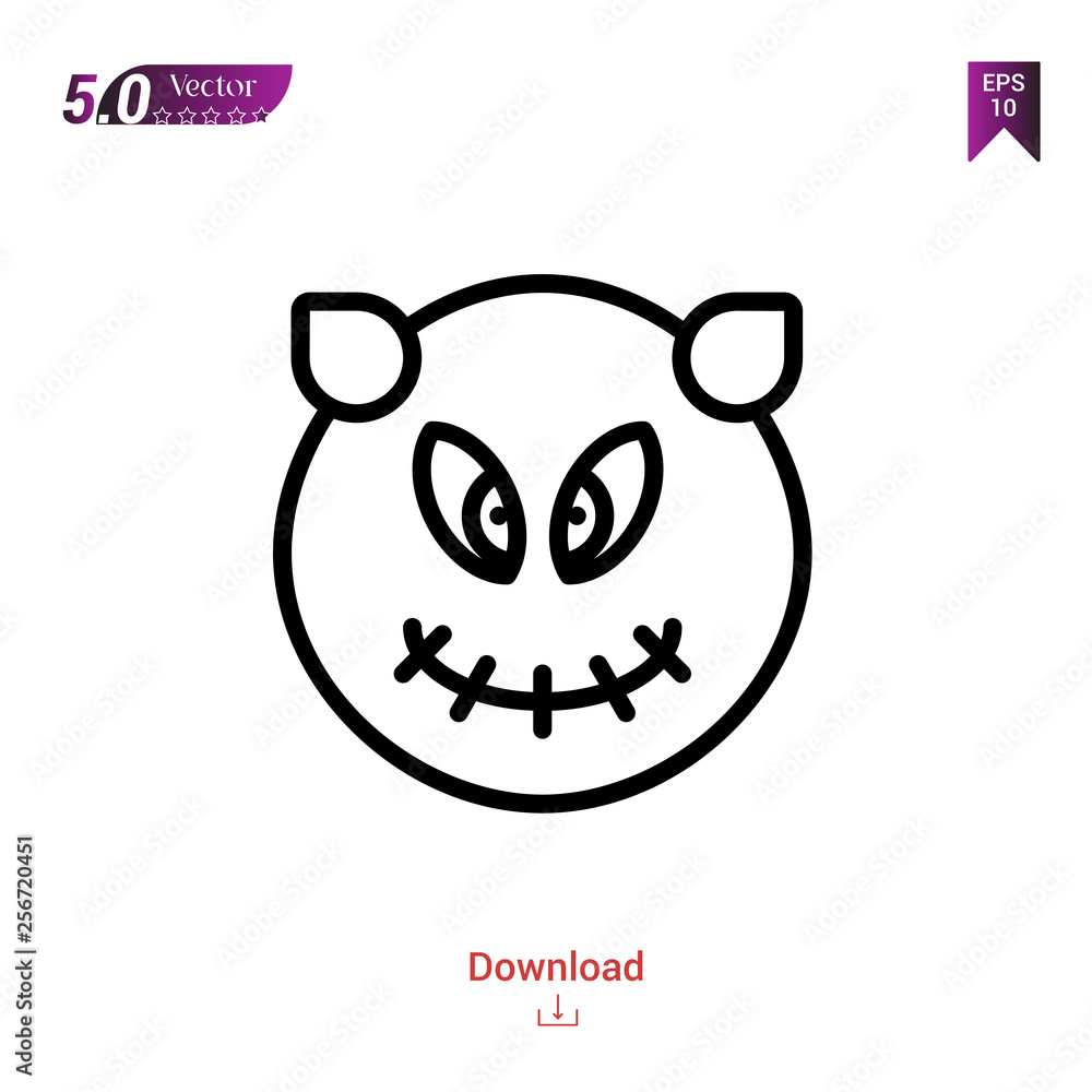 Outline sprite icon isolated on white background. Popular icons for ...