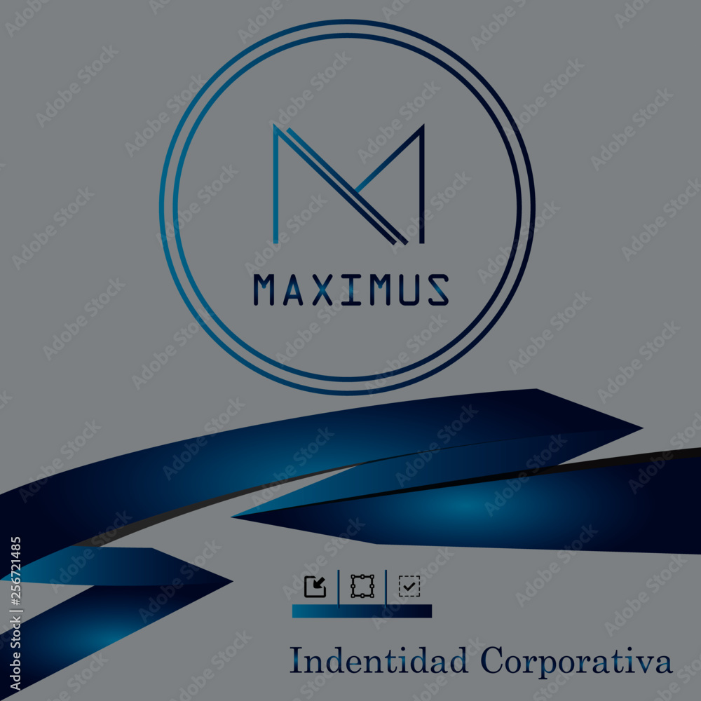 Identidad Corporativa Maximus - Gustavo Stock Vector | Adobe Stock
