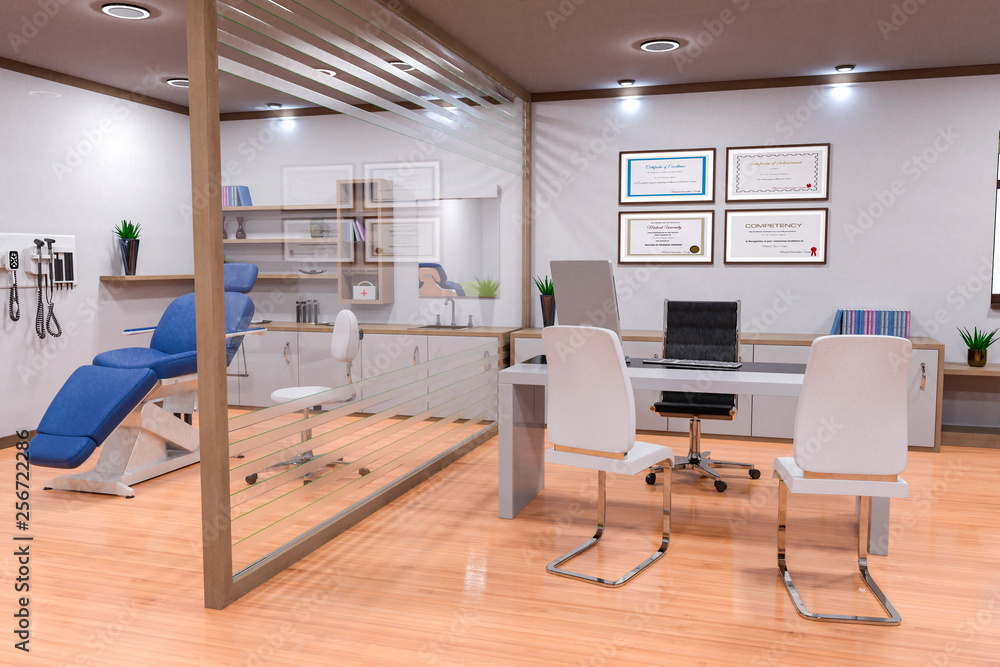 doctor office or examination room in a hospital. Medical healthcare ...