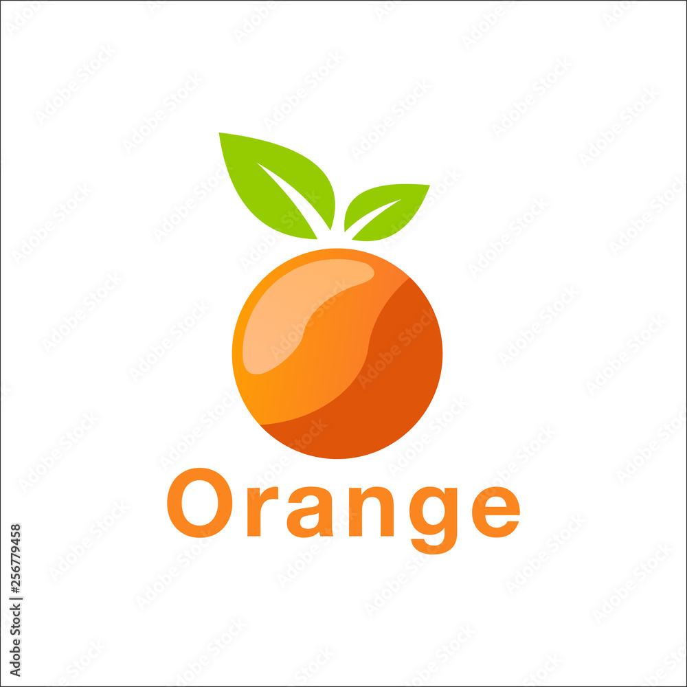 orange logo design Stock Vector | Adobe Stock