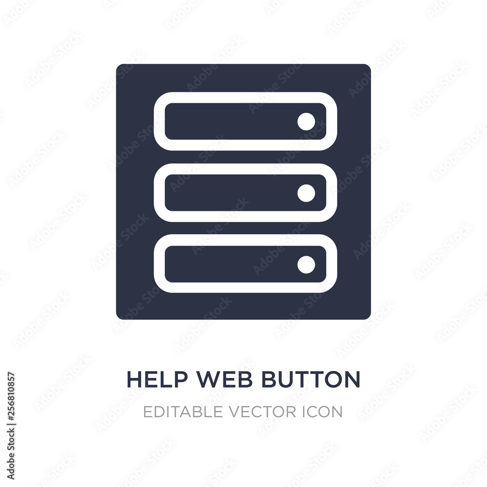 help web button icon on white background. Simple element illustration from UI concept. Stock ...