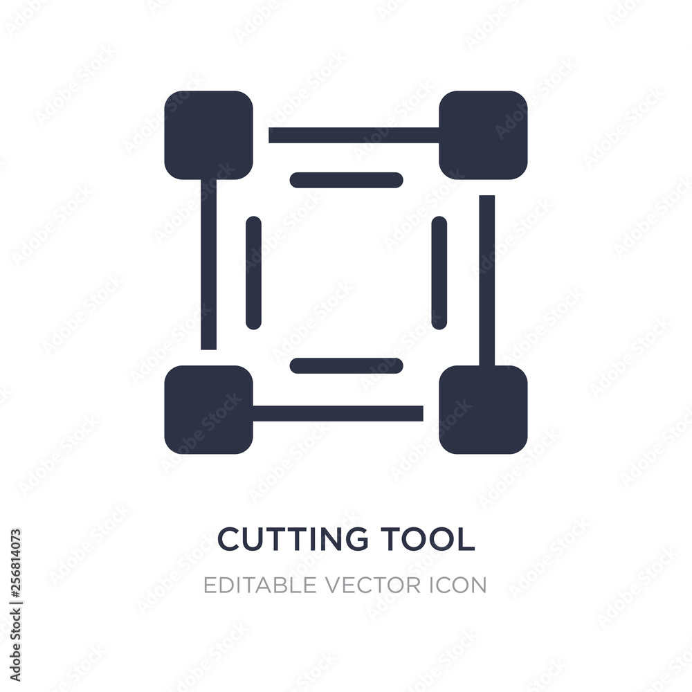 cutting tool selection icon on white background. Simple element ...