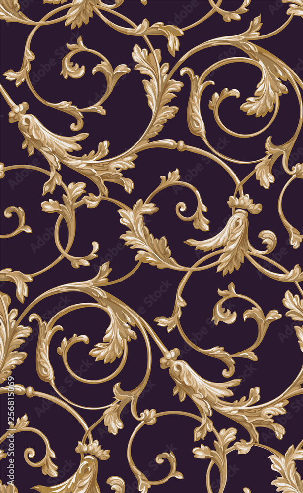 Vector classic seamless pattern background. Classical luxury old ...