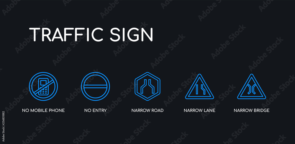 5 outline stroke blue narrow bridge, narrow lane, narrow road, no entry ...