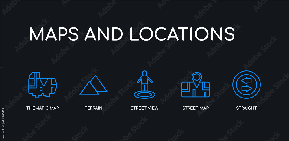 5 outline stroke blue straight, street map, street view, terrain ...