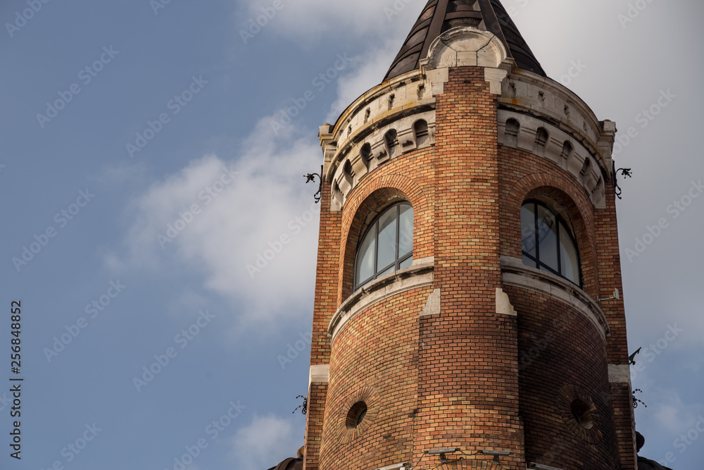 The Millennium Tower known as Gardos tower in Zemun county of Belgrade ...