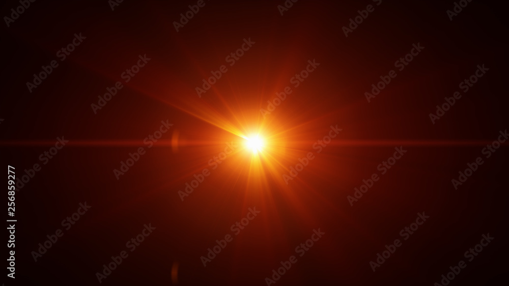 Optical Lens Flare Background/ Illustration of beautiful light lens ...