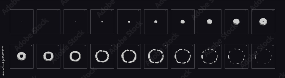 Smoke animation. Smoke Animation explosion. Animation of smoke. Sprite ...