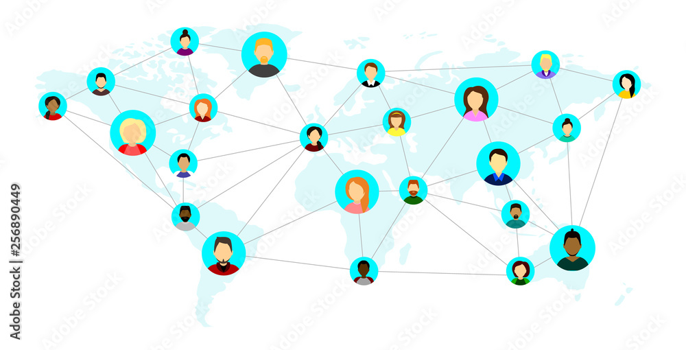 People of different nationalities, from different countries and ...