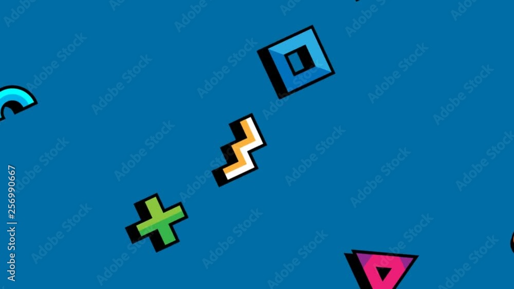 Abstract animated background in geometric style. Animated pattern with ... Abstract animated background in geometric style. Animated pattern with ...