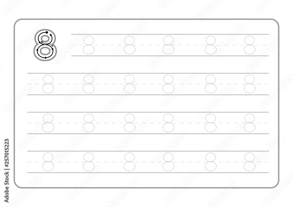 Free handwriting pages for writing numbers Learning numbers, Numbers ...