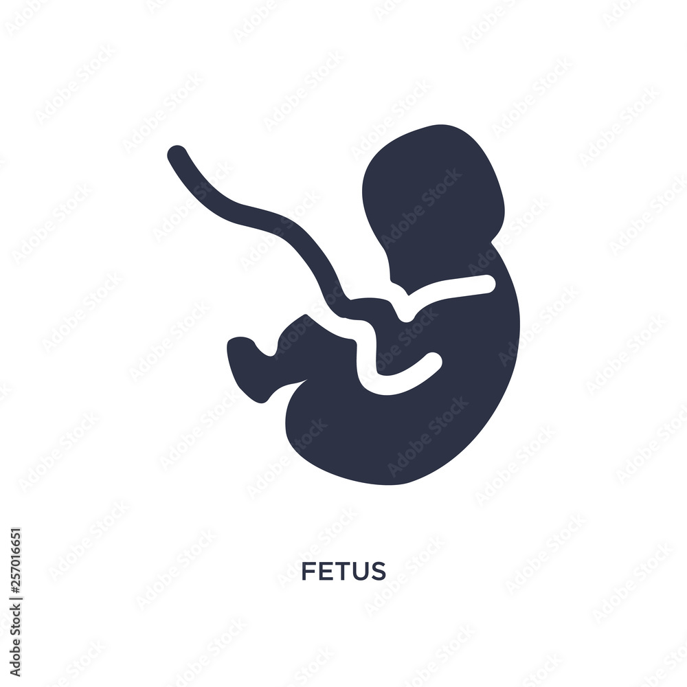 fetus icon on white background. Simple element illustration from kid ...