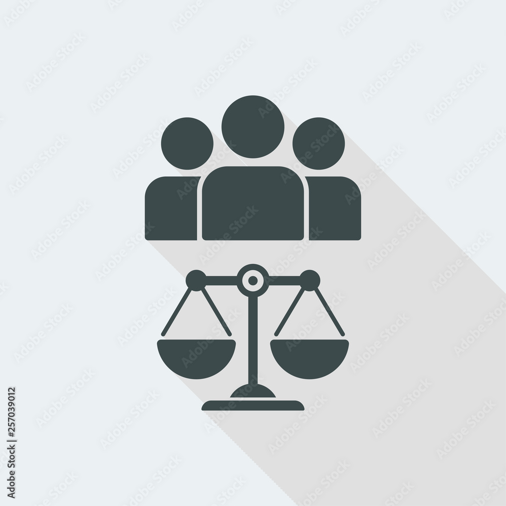 Legal equality concept icon Stock Vector | Adobe Stock