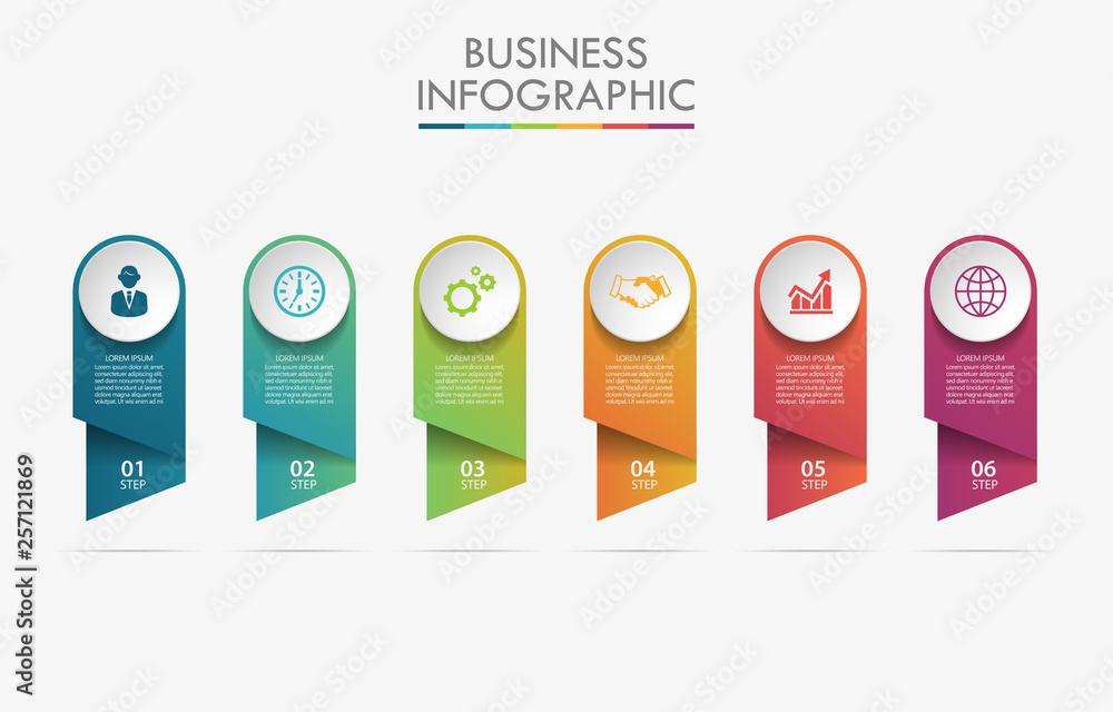 Business data visualization. timeline infographic icons designed for ...