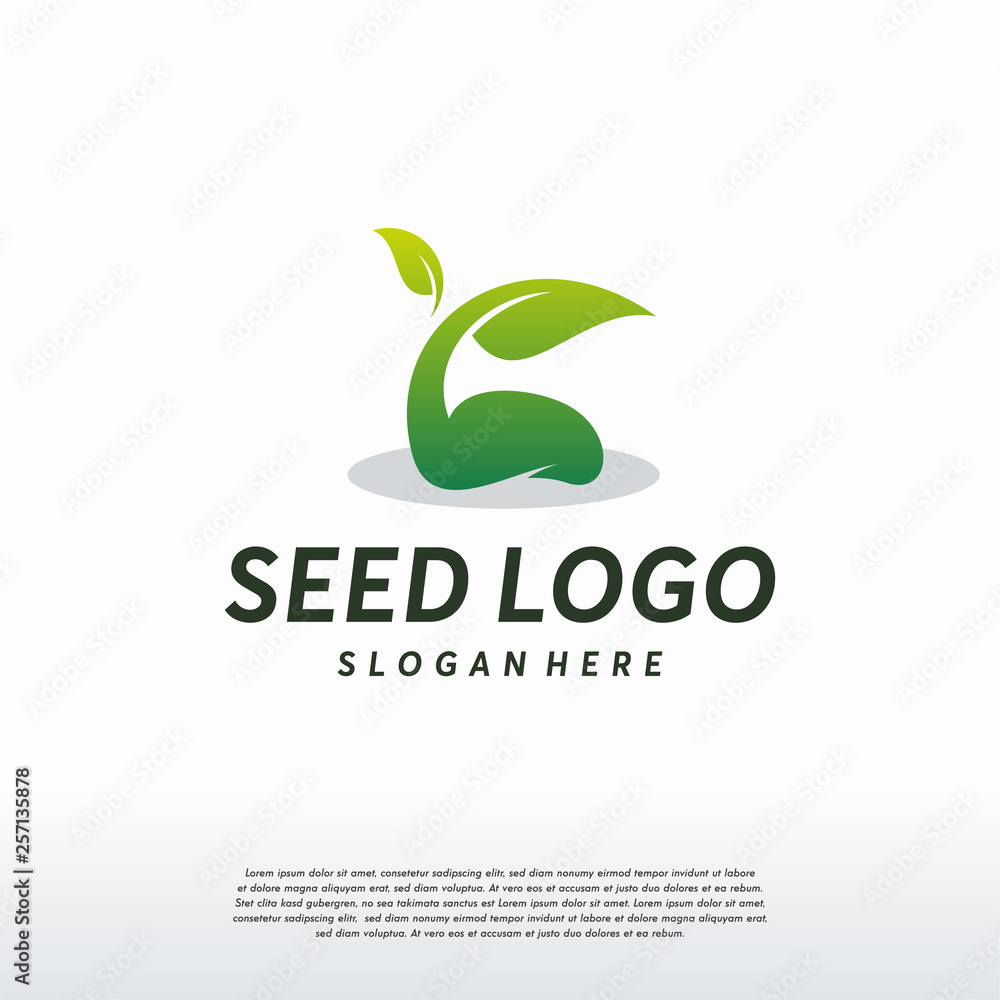 Seed Logo designs template, nature Logo template Stock Vector | Adobe Stock