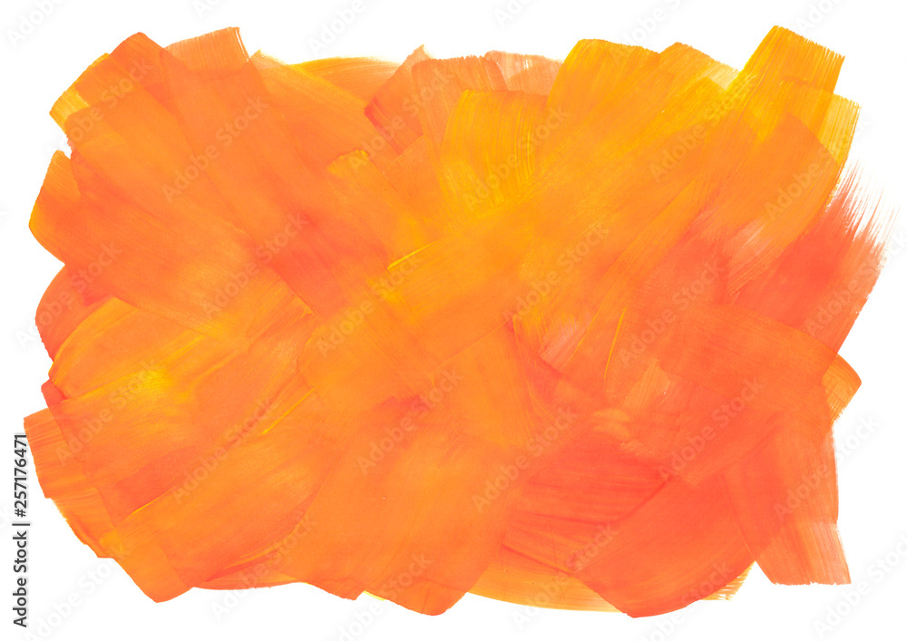 Orange watercolor gradient background.Paint on wet paper.Background for ...