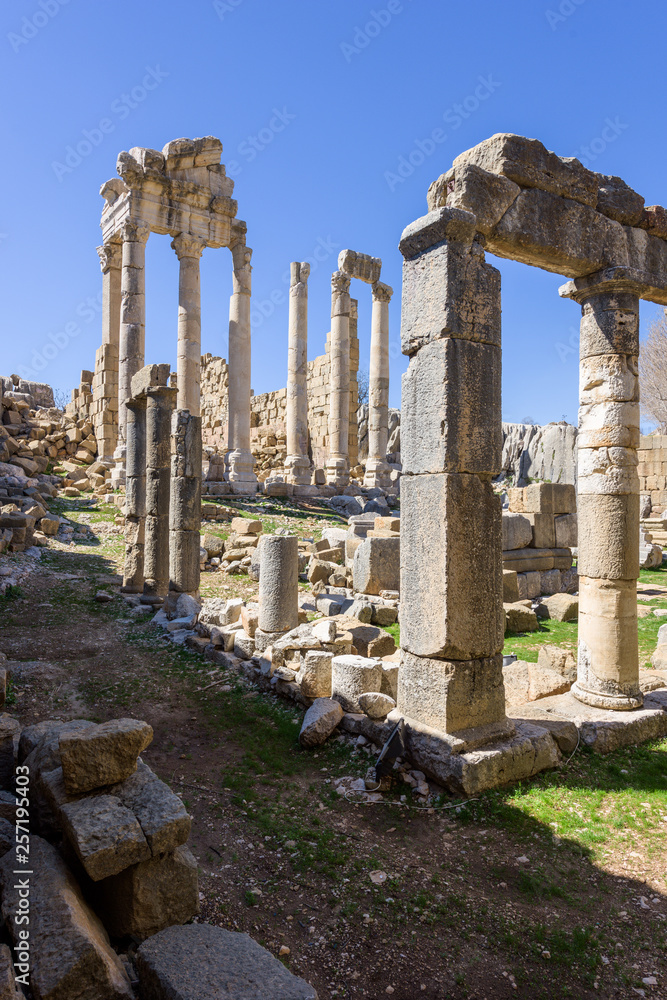 Faqra roman ruins near Feraya, Lebanon Stock Photo | Adobe Stock