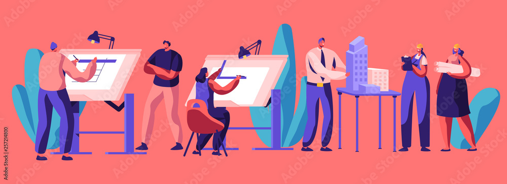 Professional Planning Architecture of House. Character Engineering ...